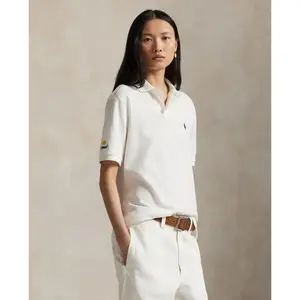 Ralph Lauren Us Open Mesh Polo Shirt - White