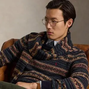 Ralph Lauren Fair Isle Wool Sweater - Navy Combo
