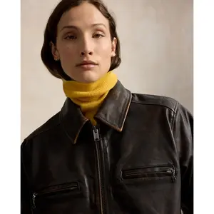 Ralph Lauren Leather Moto Jacket
