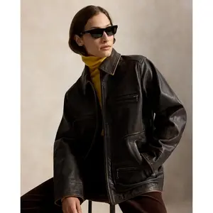 Ralph Lauren Leather Moto Jacket