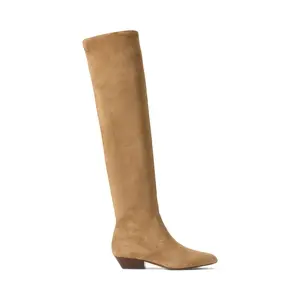 Ralph Lauren Weslee Sheep-suede Tall Boot - Camel