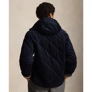 Ralph Lauren Quilted Corduroy Hooded Jacket