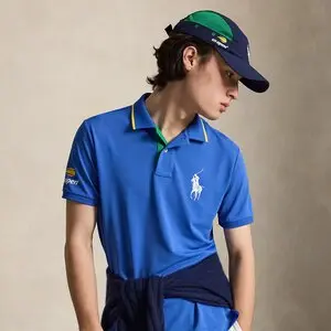 Ralph Lauren Us Open Umpire Polo Shirt - New Iris Blue Multi