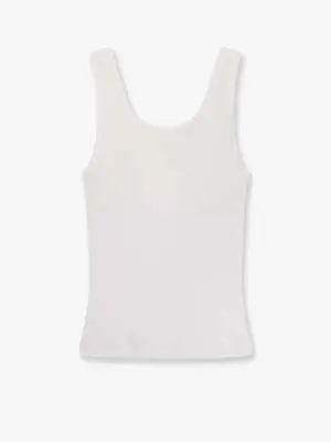 Chloé Ribbed Cotton Tank Top