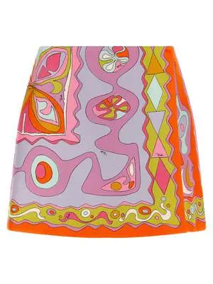 Emilio Pucci Angoli' Print Twill Skirt