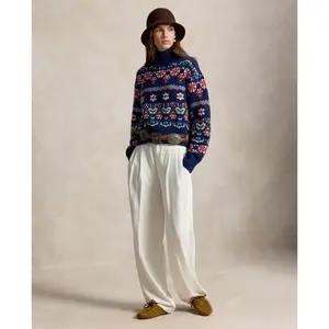 Ralph Lauren Floral Wool-blend Sweater