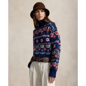 Ralph Lauren Floral Wool-blend Sweater