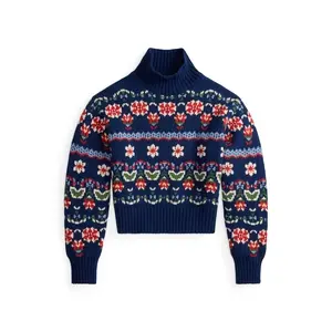 Ralph Lauren Floral Wool-blend Sweater