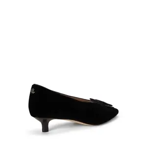 Ralph Lauren Francesca Bow-trim Velvet Pump