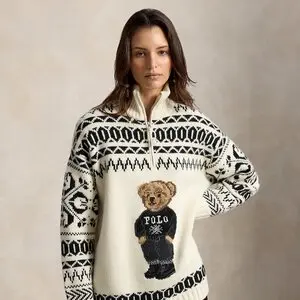Ralph Lauren Ski Polo Bear Wool-cashmere Quarter-zip