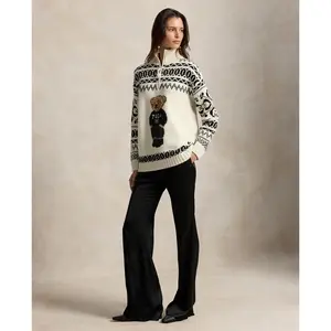 Ralph Lauren Ski Polo Bear Wool-cashmere Quarter-zip