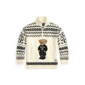 Ralph Lauren Ski Polo Bear Wool-cashmere Quarter-zip