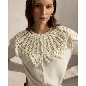 Ralph Lauren Crochet-yoke Wool-alpaca Cardigan
