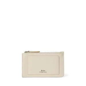 Ralph Lauren Polo Bear Leather Zip Card Case