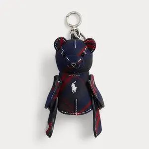 Ralph Lauren Plaid Cotton Polo Bear Charm