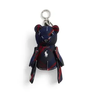 Ralph Lauren Plaid Cotton Polo Bear Charm