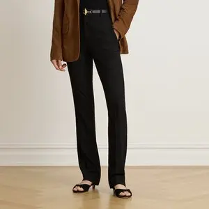 Ralph Lauren Stretch Wool Crepe Straight Pant