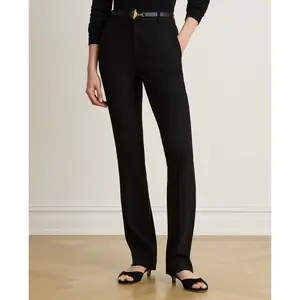 Ralph Lauren Stretch Wool Crepe Straight Pant