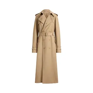 Ralph Lauren Alecia Wool Gabardine Trench Coat