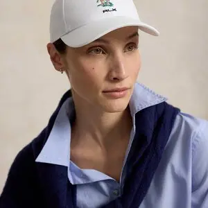 Ralph Lauren Golf Polo Bear Ball Cap - White