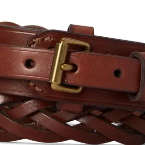 Ralph Lauren Western Braided Leather Belt