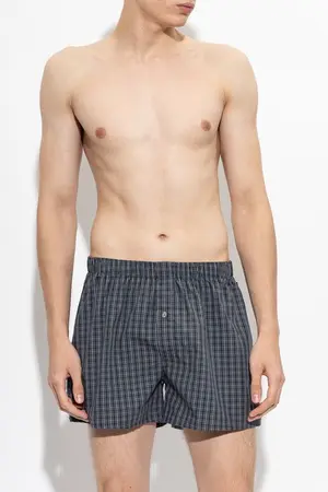 Hanro Cotton Checked Boxers