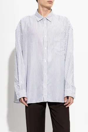 Acne Studios Oversize' Shirt With Pocket - White