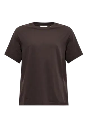 FRAME Cotton T-shirt With Crew Neck - Brown