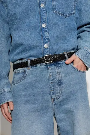 AMI Paris Leather Belt