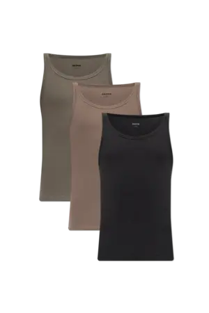 SKIMS Three-pack Of Tops - Black