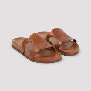 Celine Triomphe Slide - Brown