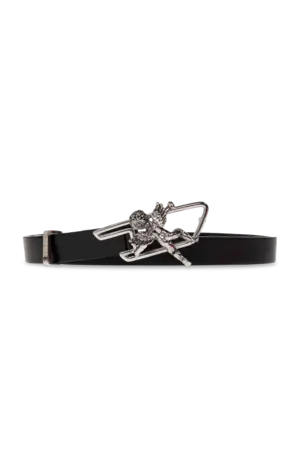 DIESEL® Leather Belt ‘b-d Line W Angell