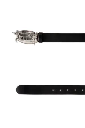 DIESEL® Leather Belt ‘b-oval Angels