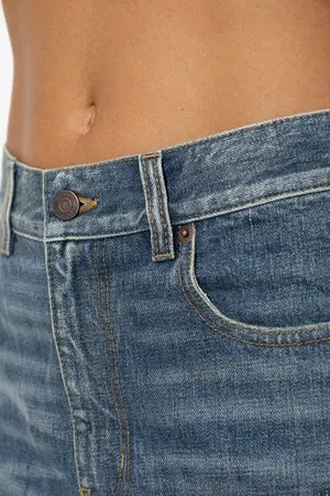 Chloé High-waisted Denim Bermuda Shorts