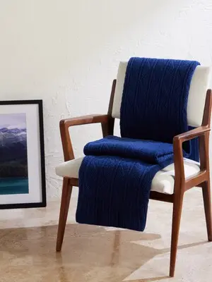 Inis Meáin Patented Aran Cashmere Blanket