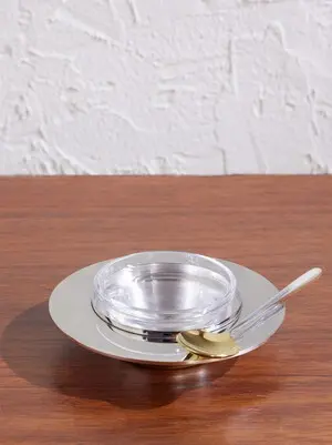Brunello Cucinelli Plated Stainless Steel Caviar Set - Silver