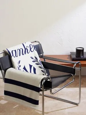 Ralph Lauren Yankees Jacquard-woven Wool And Cotton-blend Throw
