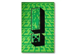 MINECRAFT Green Creeper Area Rug - Multicolor