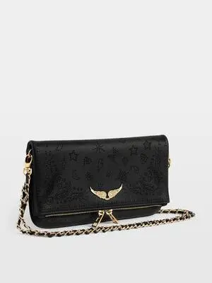 Zadig&Voltaire Rock Perforated Clutch - Black