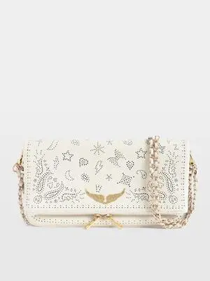 Zadig&Voltaire Rock Perforated Clutch Flash