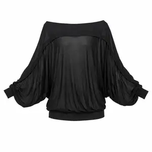 YOGI8APPAREL Oversized Off The Shoulder Top
