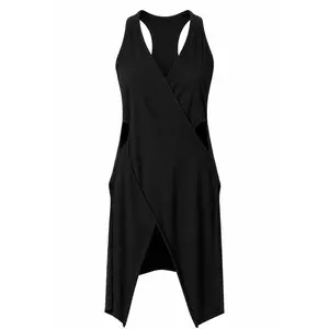 YOGI8APPAREL Crossed V-neck Cotton Lycra Top