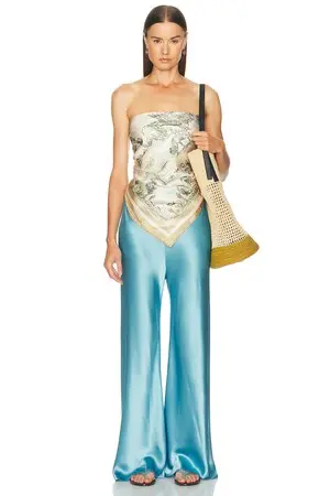 ALEMAIS Scout Silk Scarf In Beige