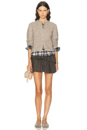 Acne Studios Kunch Cotton Flannel Cardigan