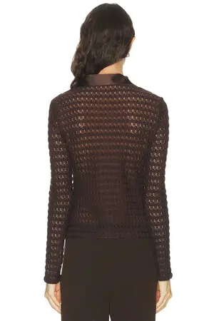 FRAME The Bubble Stitch Shirt In Brown