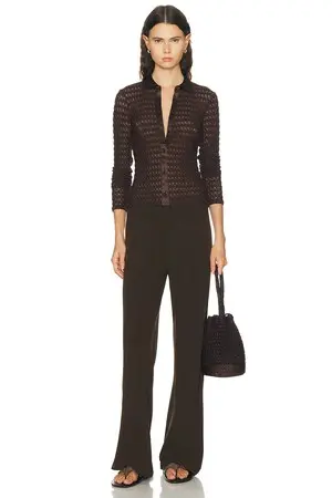 FRAME The Bubble Stitch Shirt In Brown