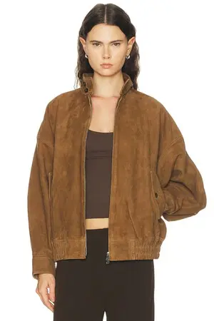 AGOLDE Blair Jacket In Brown - Pecan