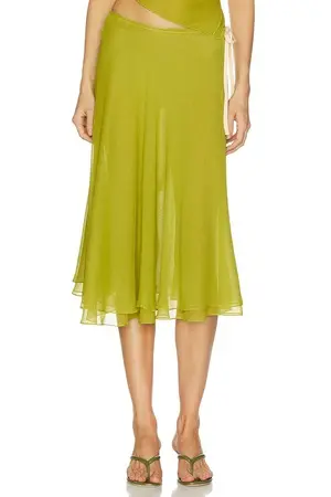 TAE PARK Flowy Chiffon Skirt