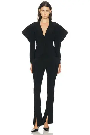 Norma Kamali Wing Sleeve Jacket - Black
