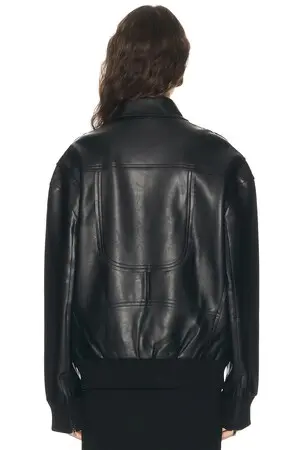 Norma Kamali Oversized Classic Zip Front Jacket